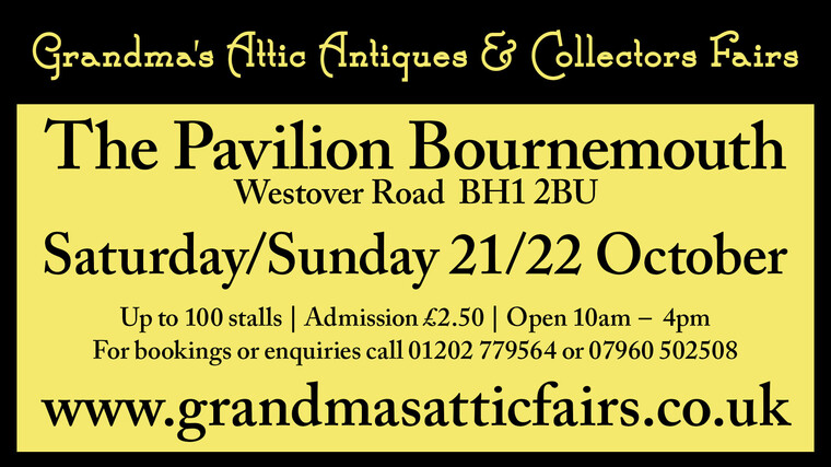 Grandma’s Attic Fairs return to the Bournemouth Pavilion this October ...